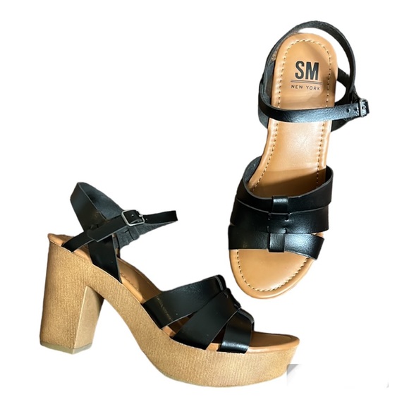 SM New York | Shoes | Sm New York Platform Adjustable Strap Cushioned ...